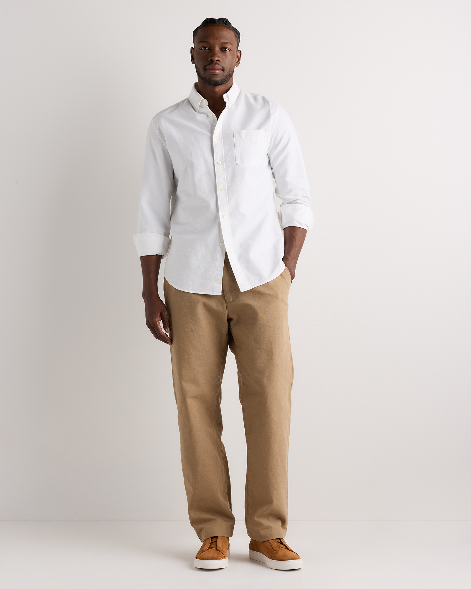 QUINCE Italian Suede Tailored Sneaker